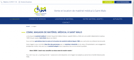 Vente location matériel médical et de confort Saint-Malo | CEMM